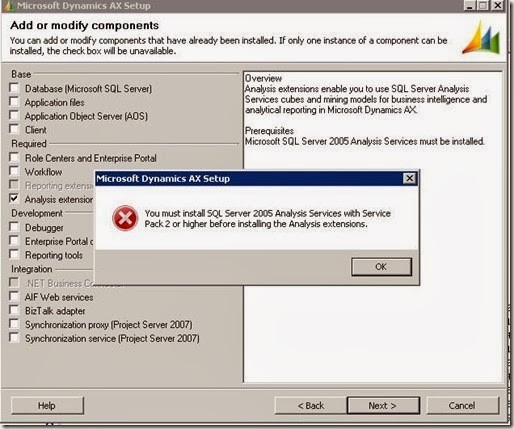 Microsoft Dynamics AX Setup error. Sql issue - Techyv.com
